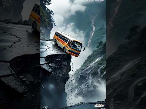 Indian army saved bus from falling into valley 🚌 #ai #army
