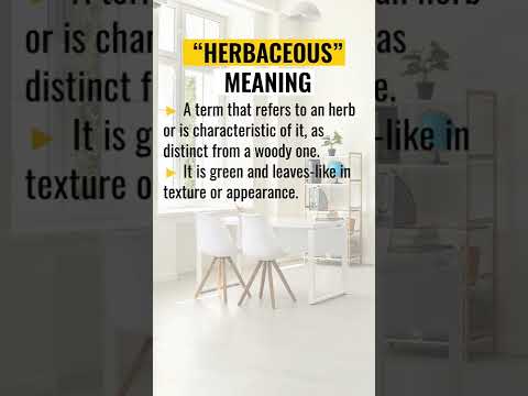 What is HERBACEOUS Definition?