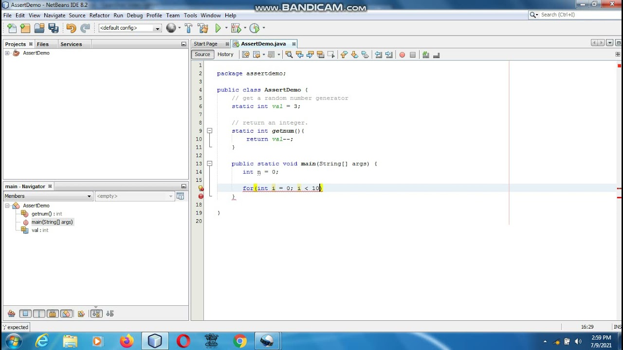 Java the complete Reference Ninth Edition (Chapter 13) Example (14) Using Assert Example 2