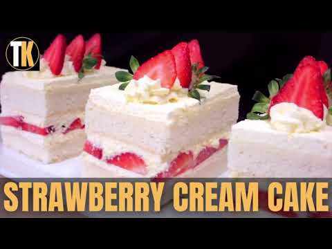 How To Make Strawberry Cream Cake | イチゴのショートケーキ | Japanese Strawberry Shortcake | Strawberry Cake