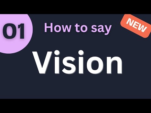 How To Pronounce VISION | How To Pronounce English Words Correctly