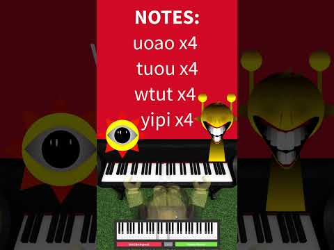 Sprunki Horror Theme (Roblox Piano Tutorial)