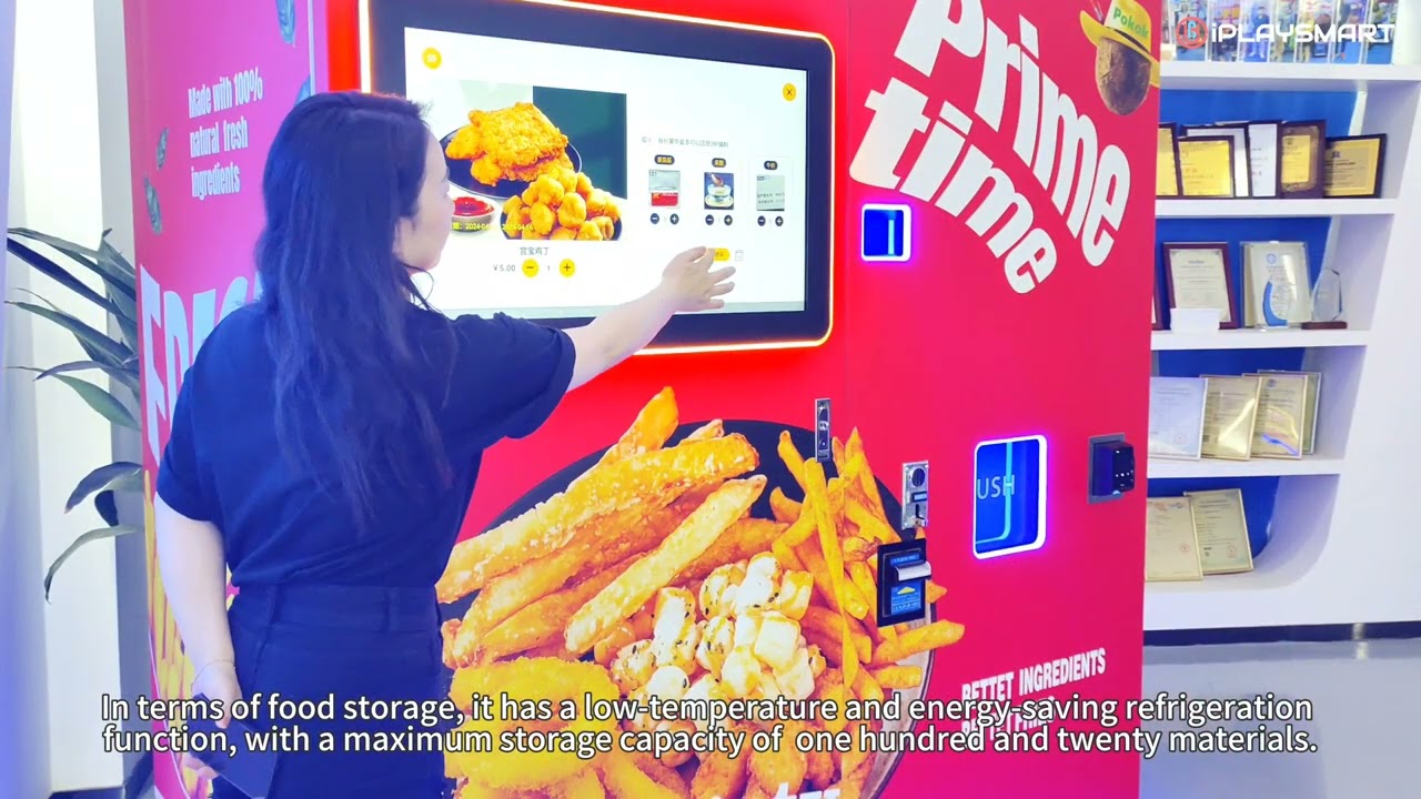 Automatic French fry vending machine