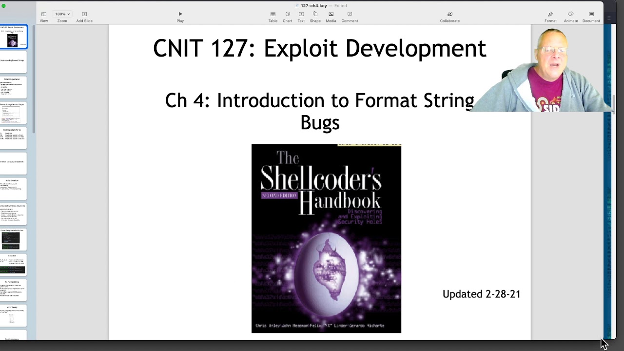 CNIT 127 Ch 4: Introduction to format string bugs