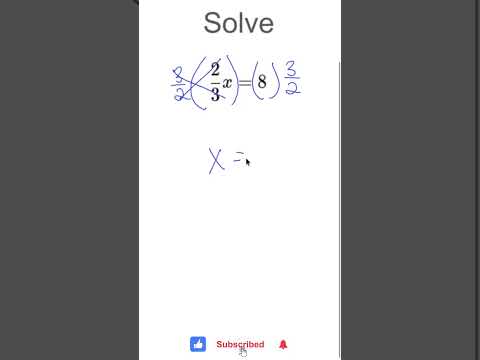 GOAT SHORTS: Pre-Algebra - Solving a One-Step Equation #math #maths