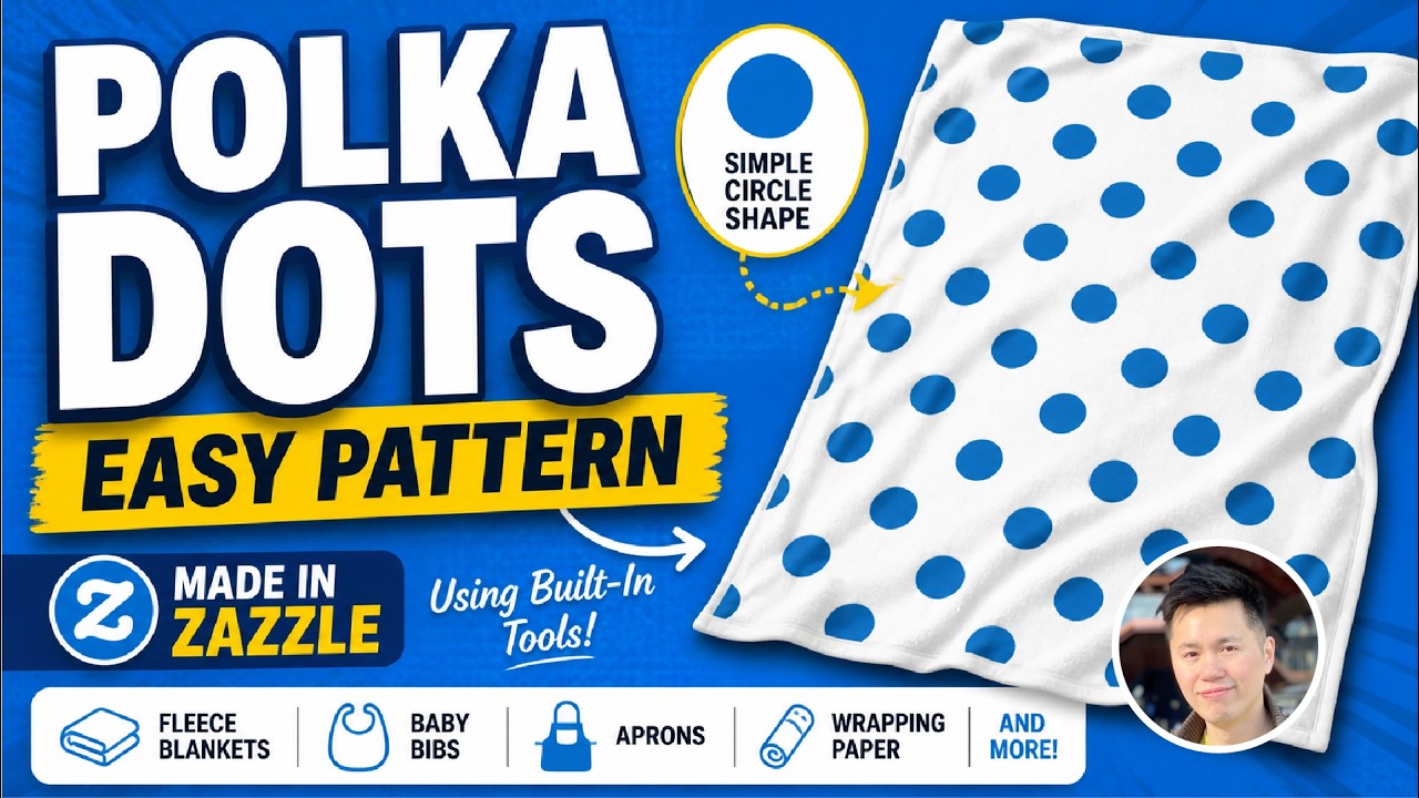 Simple Polka Dot Pattern Using Zazzle Shapes