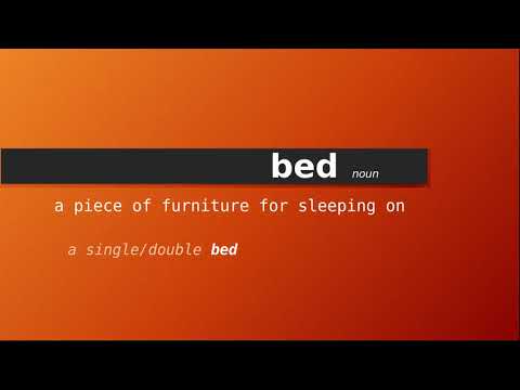 bed , Meaning of bed , Definition of bed , Pronunciation of bed
