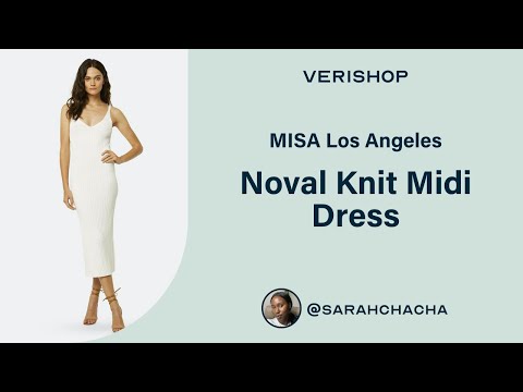MISA Los Angeles Noval Knit Midi Dress Review