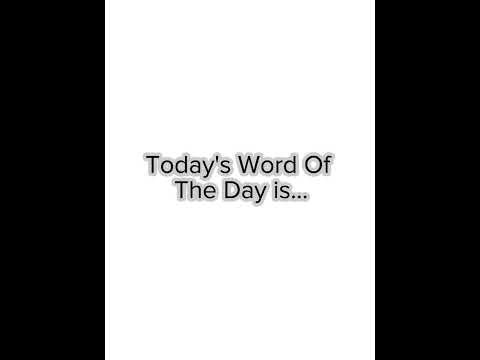 Word Of The Day 14th October 2022