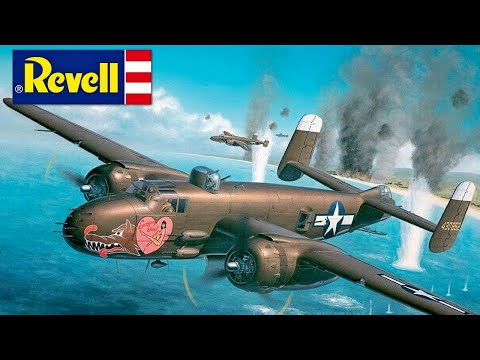 B-25J Mitchell - REVELL Full Video Build (1/72scale)