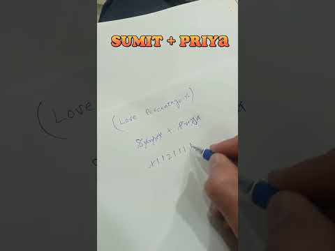 Love percentage | Sumit + Priya Love Percentage | Love percentage trick | Make Love Percentage %