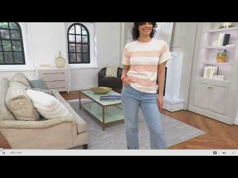 Peace Love World Mid Rise Boyfriend Jean on QVC