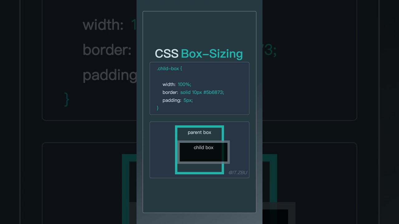 CSS box sizing: border box and content box