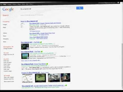 Do a barrel roll! Google magic tricks 2