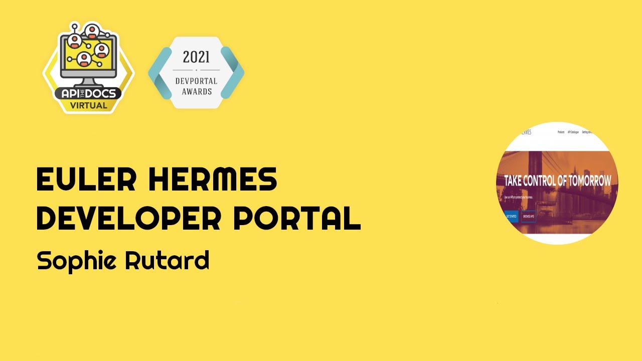 Euler Hermes Developer Portal | API The Docs Virtual 2021 | Showcase Your Devportal