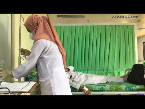 Changing an intravenous and tubing