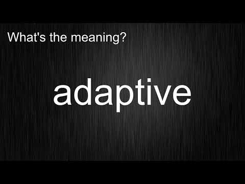 What's the meaning of "adaptive", How to pronounce? #meaning #pronunciation #Dictionary