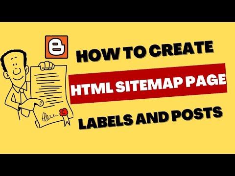How to Create HTML Sitemap Page For Blogger Blog | Make Sitemap in Blogger to Organize Posts Labels