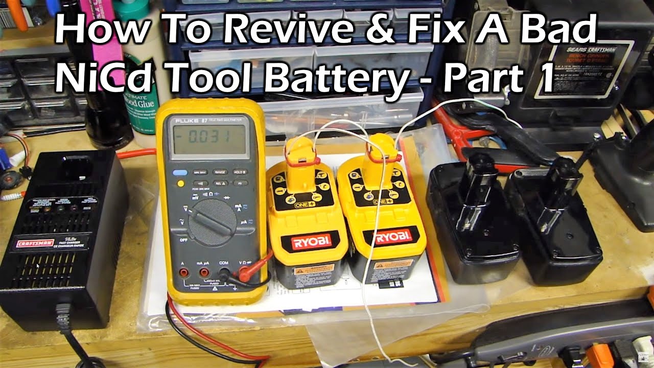 How To Revive & Fix a Bad NiCd Rechargeable Tool Battery - Part 1