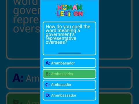 How do you spell the word meaning a government's representative overseas?