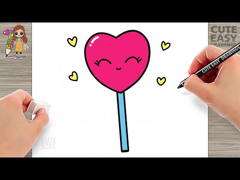 How to Draw a Cute Easy Lollipop for Kids Step by Step