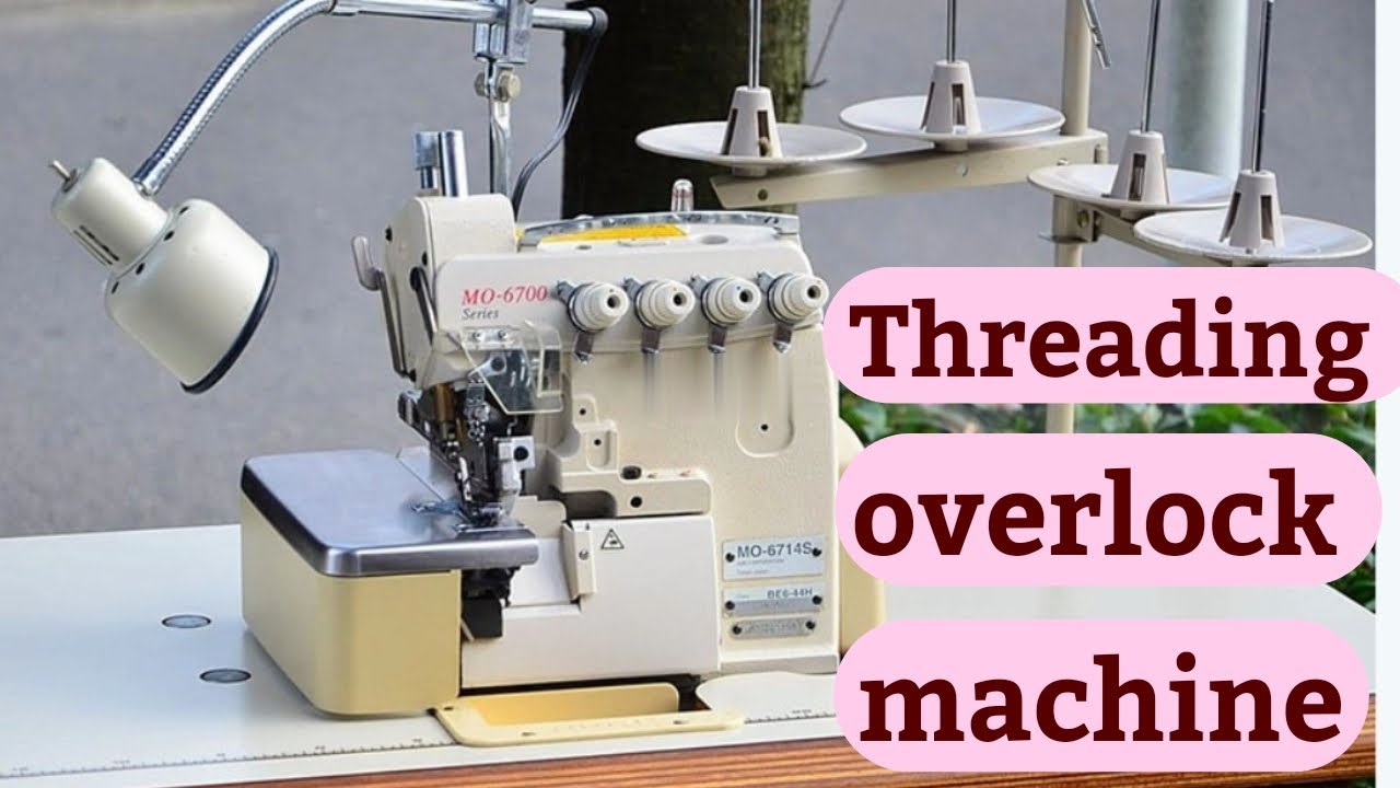 Threading an Industrial Overlock Machine #4threads