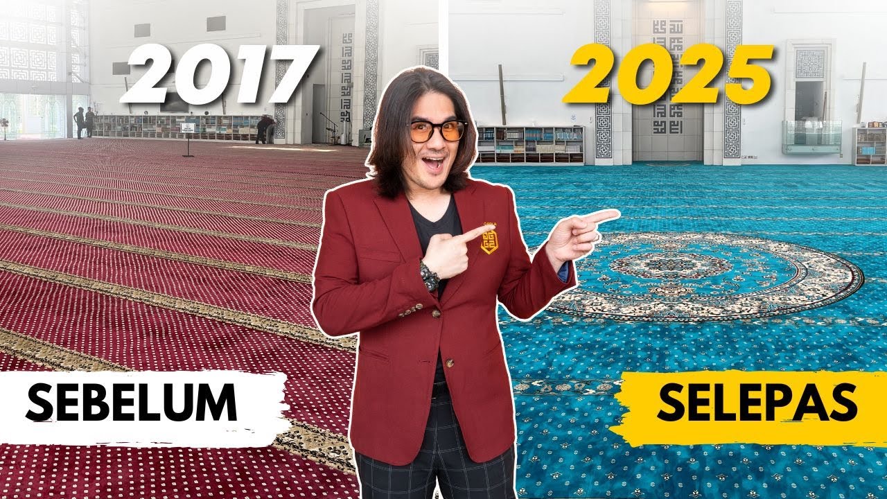 Karpet Masjid Custom Paling Cantik Dalam Malaysia! | 8 Tahun Tak Tukar Karpet Masjid