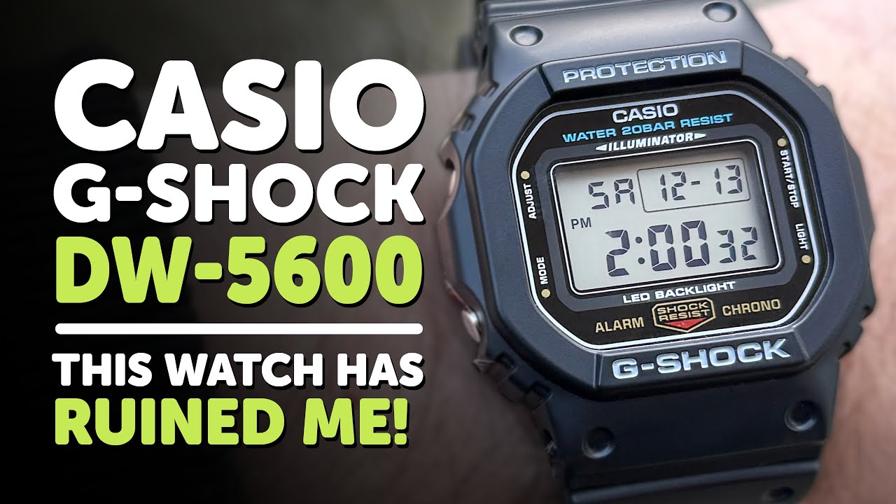 This CASIO G-SHOCK has ruined me!  The #CASIO G-SHOCK DW5600 Review