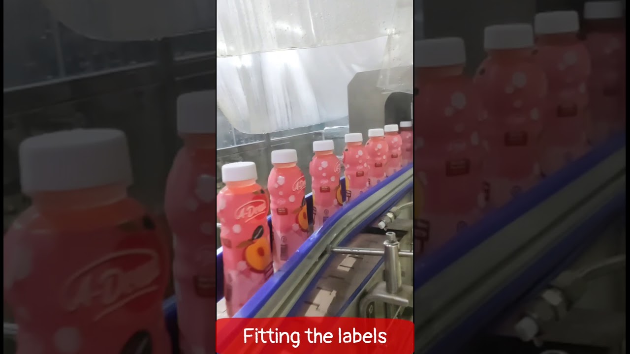 A-Dew Beverage - Peach Juice with Nata De Coco (Coconut Jelly)