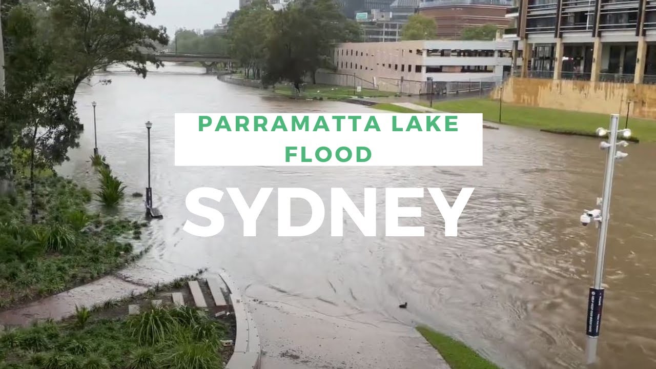 Flooding At Parramatta Lake Sydney Australia