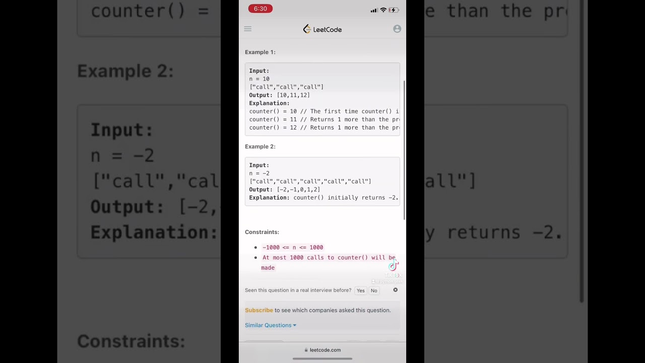 LeetCode 30 Days of JavaScript - Day 2: Counter