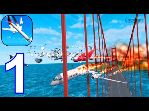 Plane Crash: Flight Simulator - Gameplay Walkthrough Part 1 All Maps (iOS, Android)