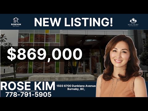 New Listing! $869,000 1503 6700 Dunblane Avenue Burnaby | 2 Bed | 2 Bath | 839 Sqft