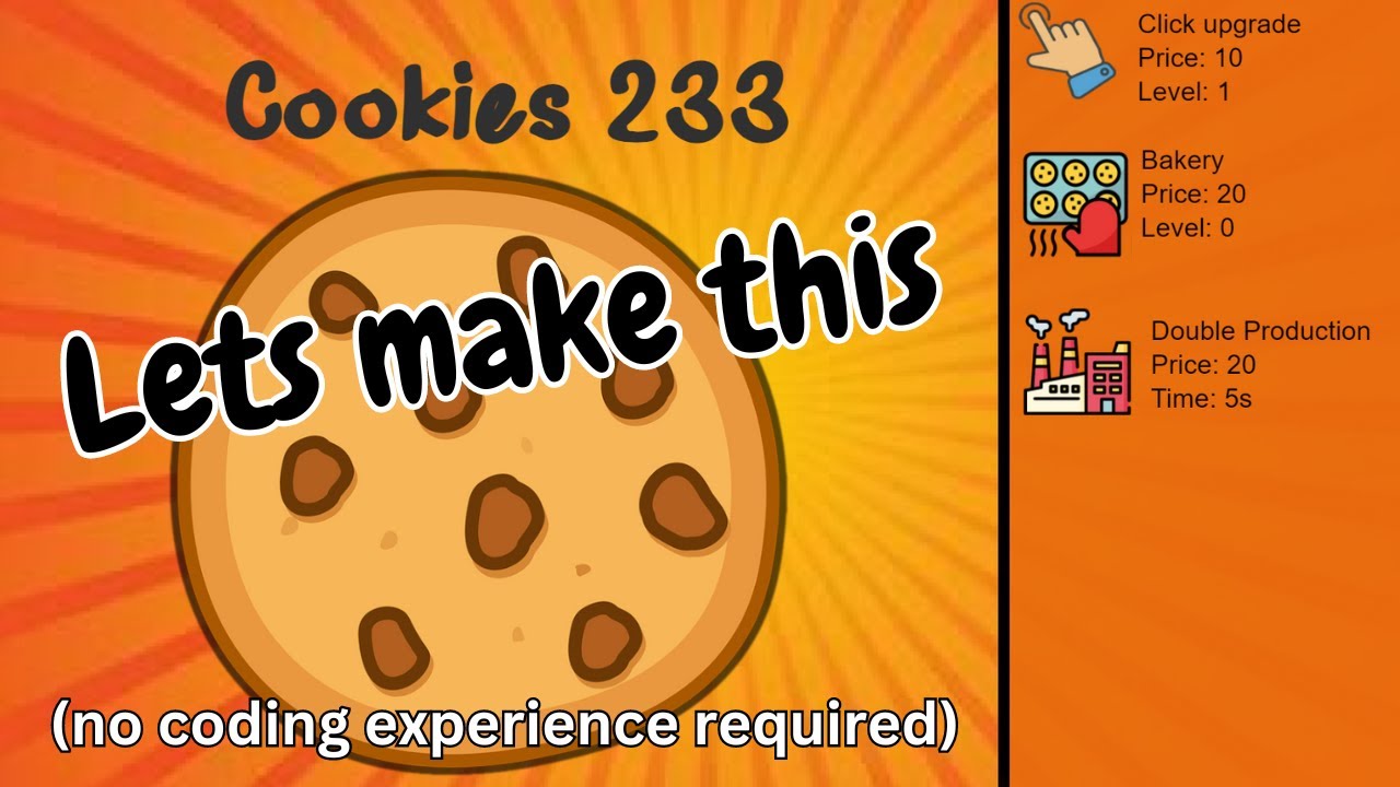 Cookie Clicker in construct 3 (Beginner friendly)