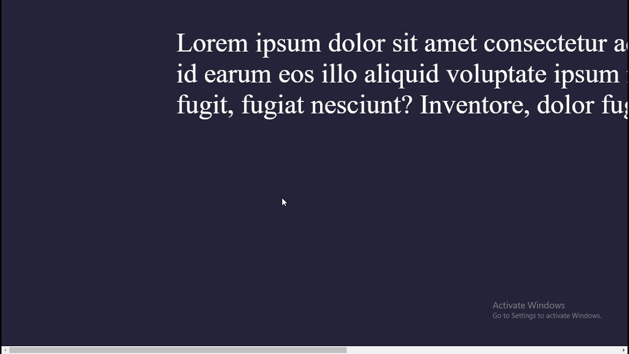 Text Animation using html css
