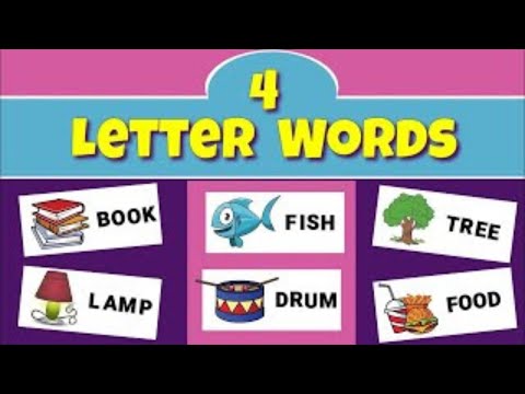 Four Letter Words || Learn Four Letter Words for kids