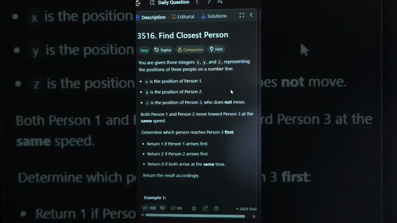 👉 LeetCode 3516 Solution | Java, C++ & Python 🚀 Daily Coding Challenge #shortsindia #motivation