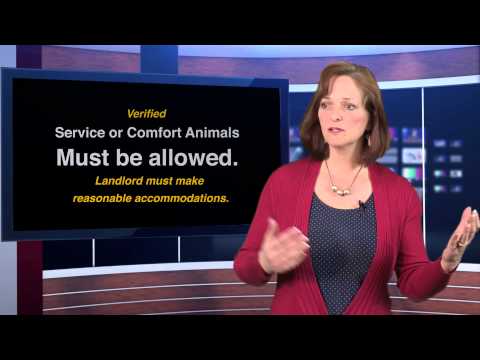Fair Housing - Service and Comfort Animals
