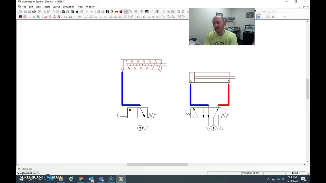 Very Basic Pneumatic Schematic Diagram Explained