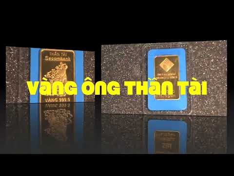 Thần Tài Đến, Vàng miếng SBJ Sacombank 999.9 |2008| ngân hàng Saigon thương tín, Vietnamese gold bar
