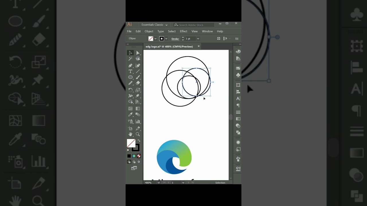 How to make Microsoft Edge Logo #graphicdesign  #graphicdesigner #graphicdesigning #graphics#design