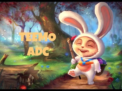 How to play Teemo ADC, season 6 league of legends, full gameplay.