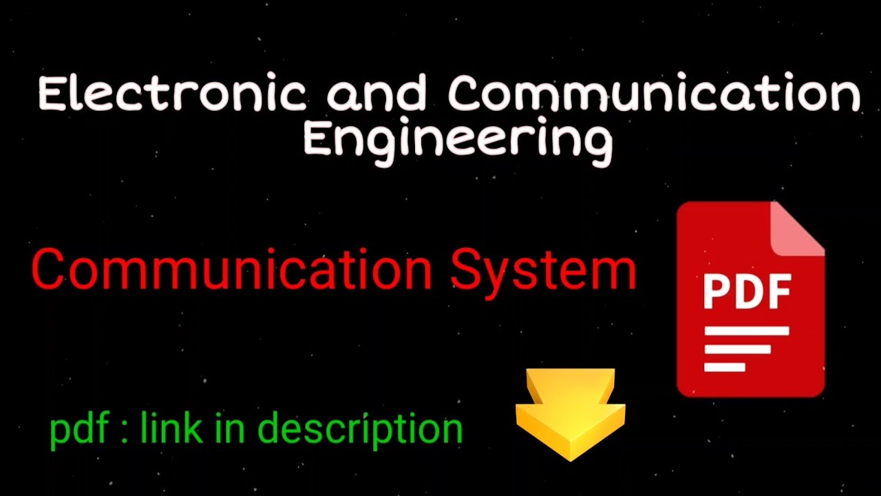 Communication System notes ECE | Electronic and Communication Enginnering pdf Notes