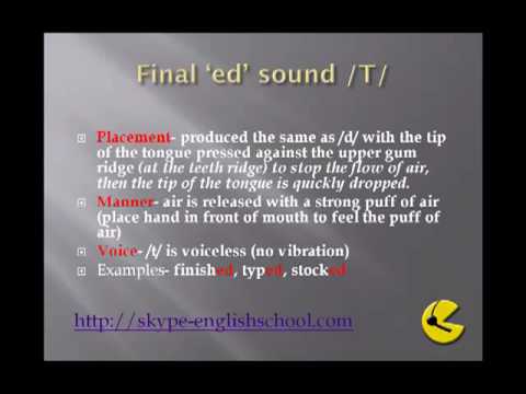 English Pronunciation lesson 1 – ed sound | aprendamosfacil