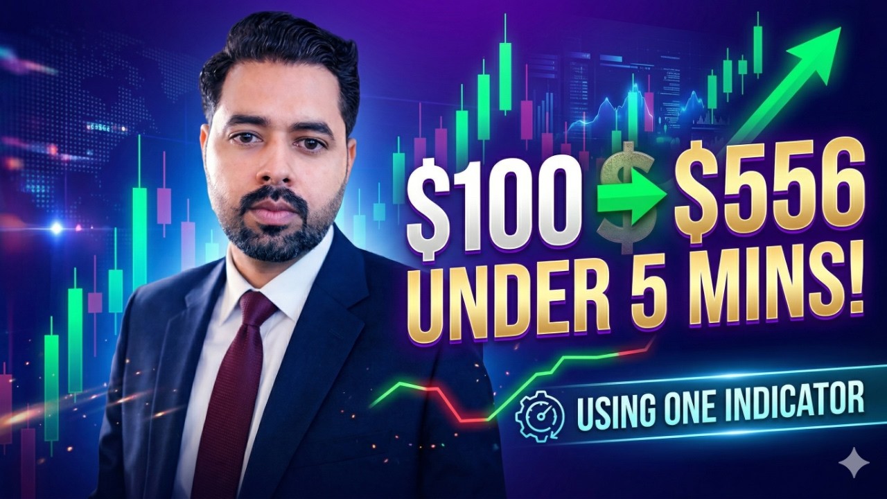 Turned $10 into $556 in under 5 minutes using ONE indicator. Here's how