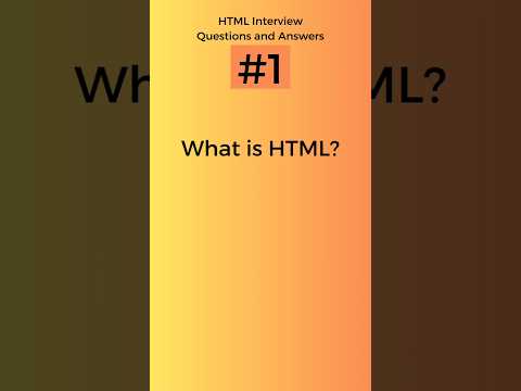 What is HTML? | HTML Basic | HTML interview Questions and Answers Part -1 #shorts #tranding