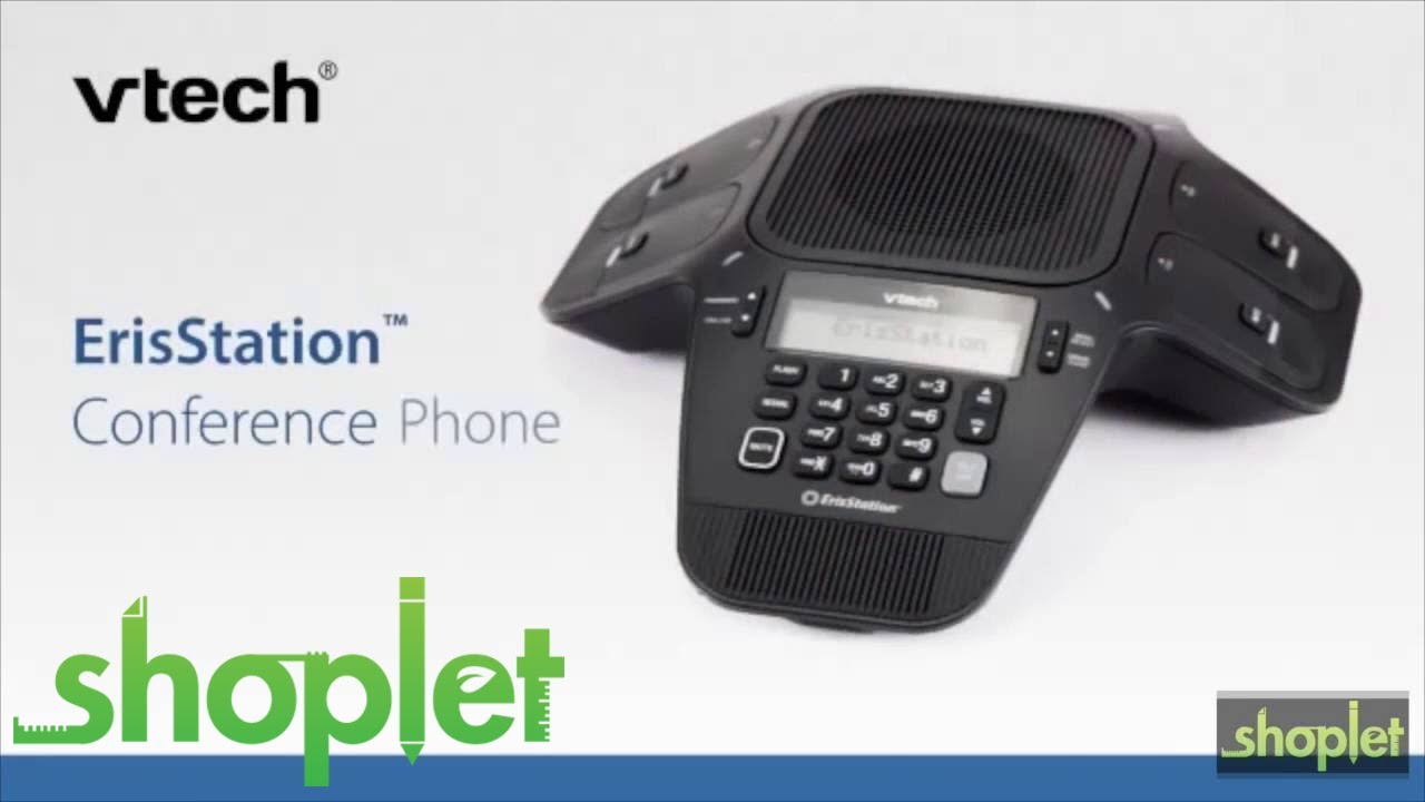 VTech ErisStation VCS702 DECT 6.0 1.93 GHz Conference Phone - Gun Metal ...
