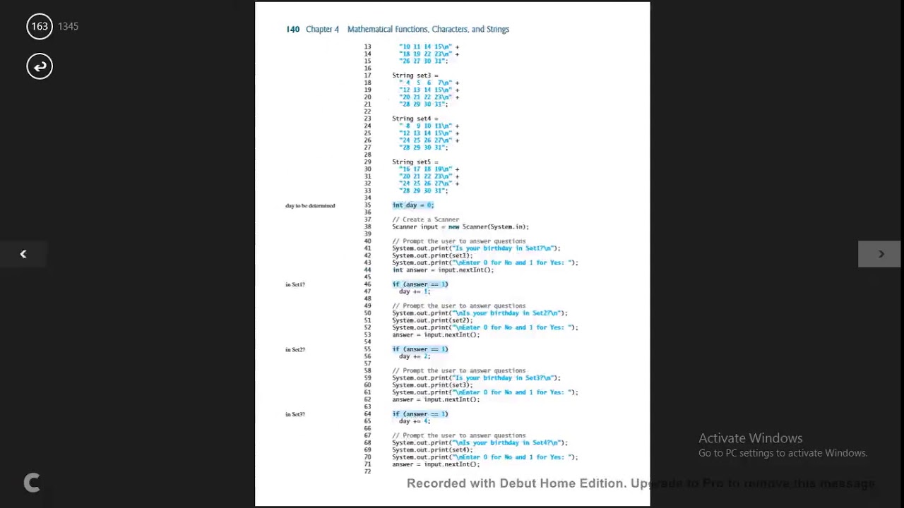 Introduction To Java Programming   Exercise 4 10a