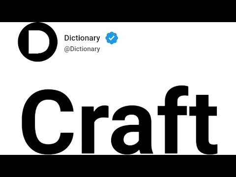 Craft Meaning In English