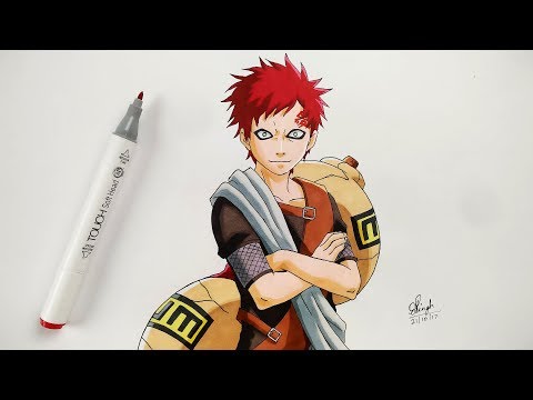 How to Draw Gaara from Naruto Step by Step – I'm Youtuber – Follow my ...